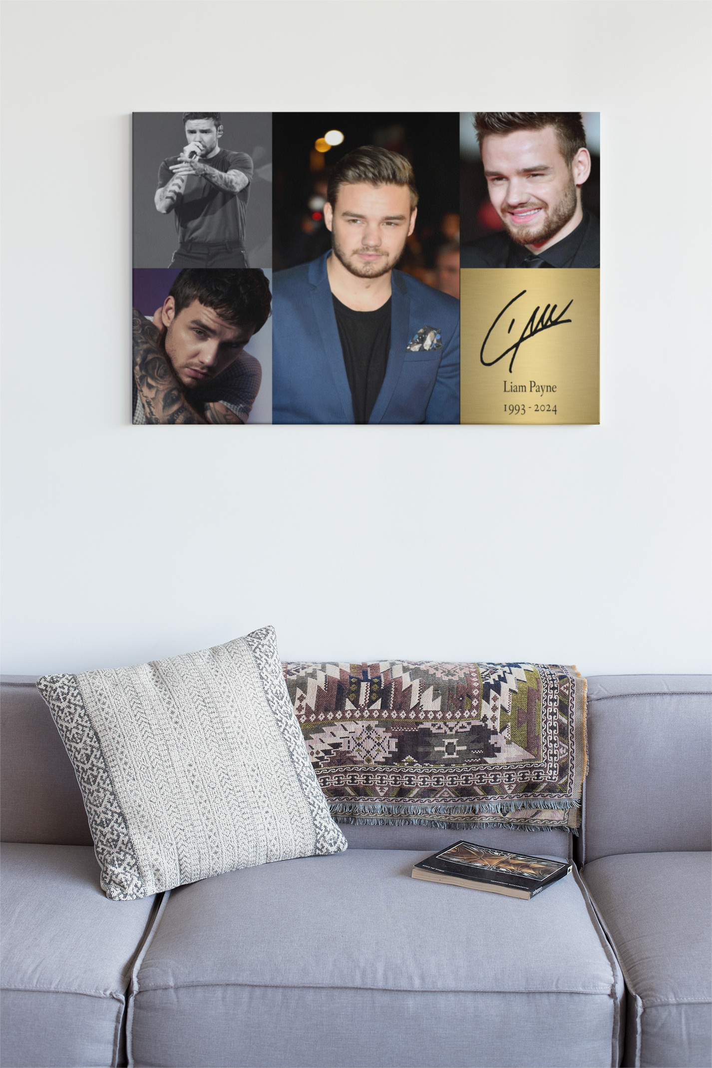 Liam Payne One Direction 1d Reproduction Signature Memorial Acrylic Gl ...